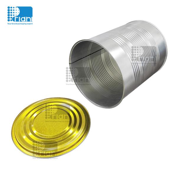 Quality Recycled Empty Canned Food Cans Custom Printing For Food Packaging for sale