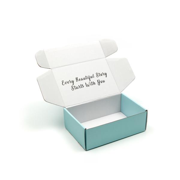 Quality Recycled Corrugated Packaging Paper Box Full Color Printing For Shoes Clothing for sale