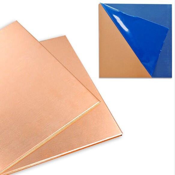 Quality Red Pure 5mm Copper Plate Sheet Construction Bright Surface 1/4 Hard for sale