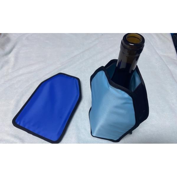 Quality Blue Color Anti Freezing Wine Cool Gel Bottle Chill Cooler 23 X 16cm for sale