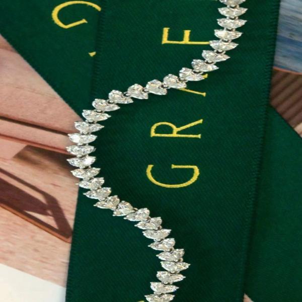 Quality 18K Customizable Tennis Bracelet with Lab Grown Diamond and Full Diamond Water for sale
