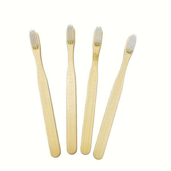 Quality OEM Wholesale 100 % Healthy Eco Organic Charcoal Disposable Toothbrush Environmental Protection Adult Flat B&B Toothbrush Made Degradable for sale