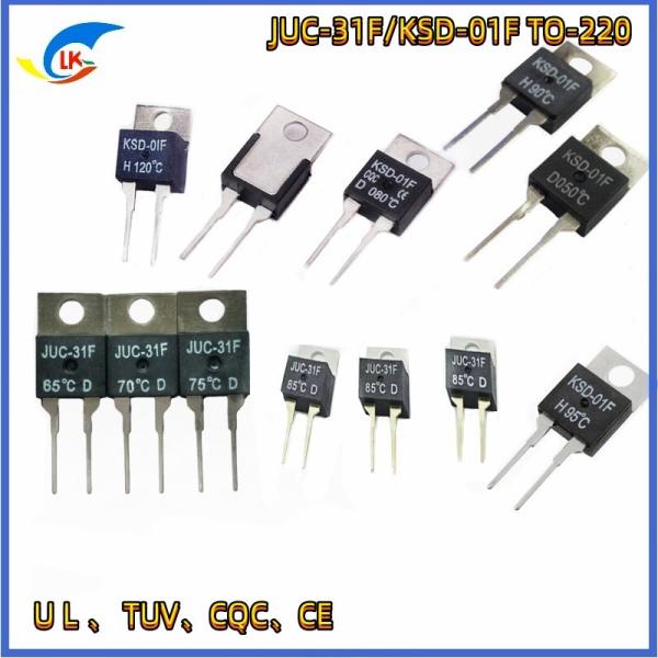 Quality JUC-31F KSD-01F TO-220 Ultra Small Thermostat High Sensitivity Jump With Complete H/D for sale
