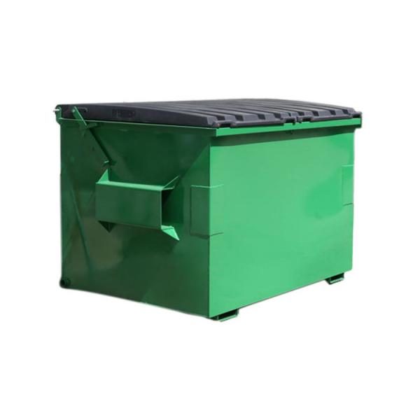 Quality 1.5m Open Top Front Lift Bin Stackable Design Garbage Truck Compatible Waste for sale