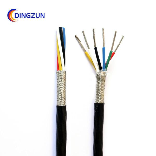 Quality H05SS-F AFPF 6 Cores FEP Insulated Multi Core Shielded Cable For Remote Control for sale
