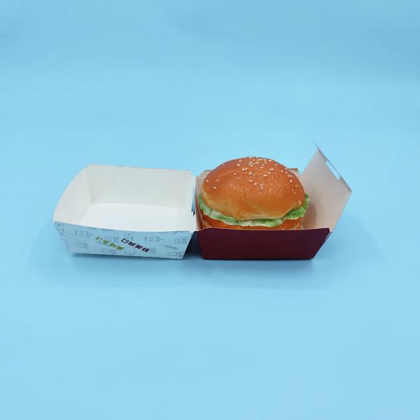 Quality Food Packaging Burger Box with Custom Logo Paperboard Material for sale