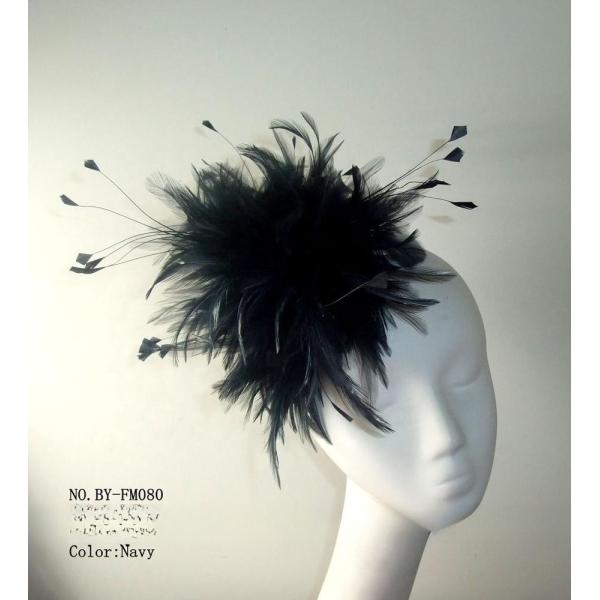 Quality Dyed Hackle And Coque Feather Mounts , Chicken Flower Feather Headband for sale