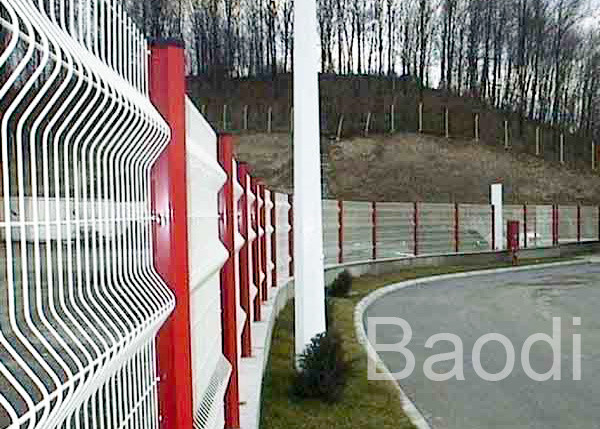 Quality White Welded Wire Mesh Fence Reliable Security For Machine Protection 2.4m X 3m for sale