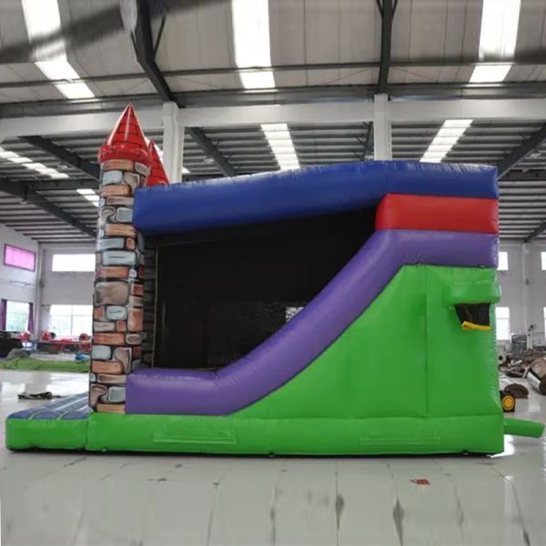 Quality Blower Commercial PVC Cartoon Animation Inflatable Bouncer House with Slide Pool for sale