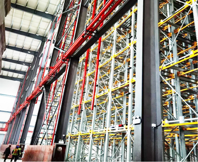 Four-Way Shuttle Pallet ASRS Room Temperature Warehouse Automatic Storage and Retrieval System Radio Shuttle Racking