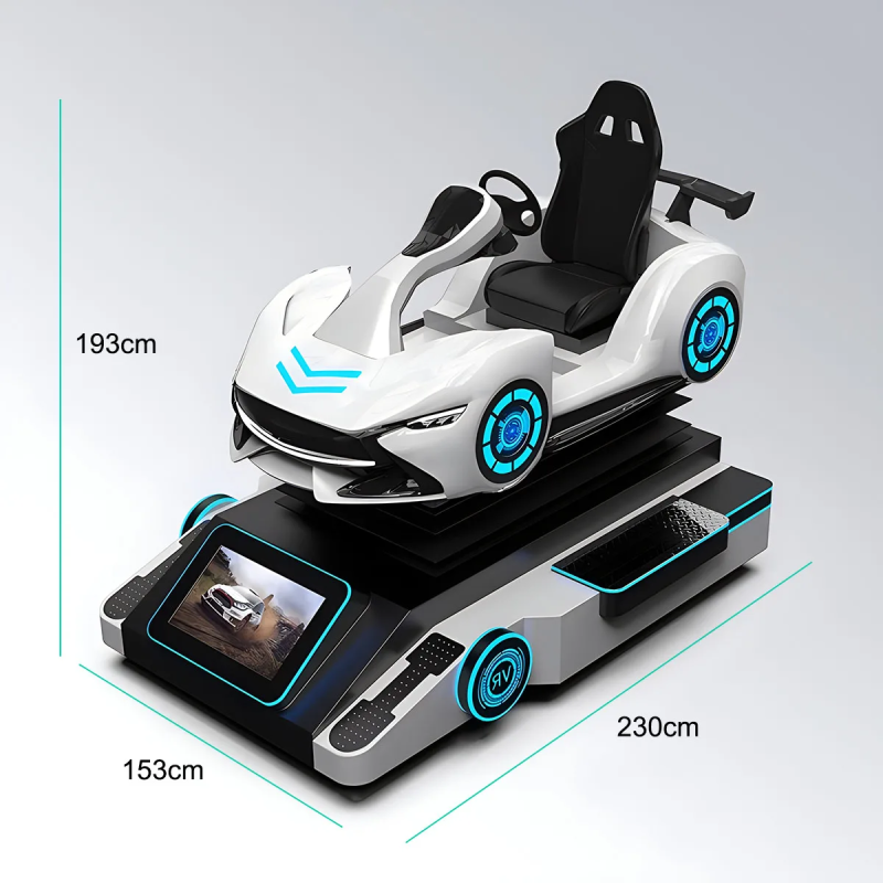 Quality 220V Virtual Reality Race Car Simulator 1 Seat 2500W With Deepoon Glasses for sale
