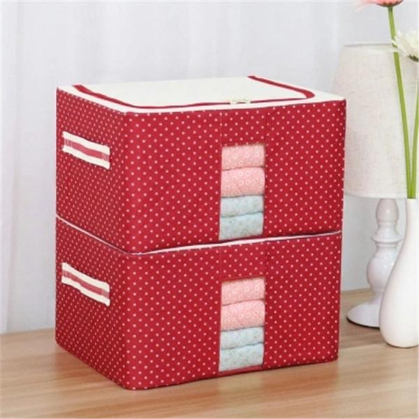 Quality Odorless Fabric Covered Storage Boxes , Dustproof Clothes Storage Bins ISO9001 for sale