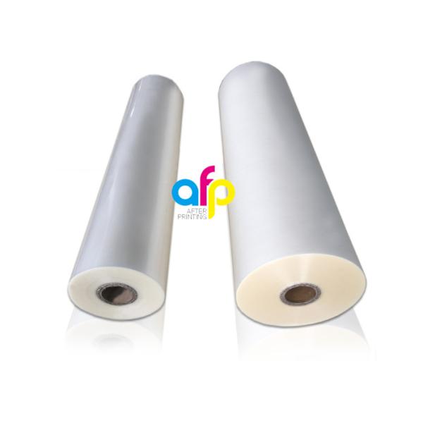 Quality Customized Size Glossy / Matt Lamination Roll , Plastic Clear Laminate Roll for sale