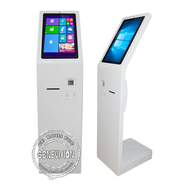 Quality QR Code Scanner Ticketing PCAP Touch Screen Kiosk For Bus Station for sale