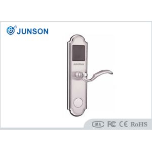 Quality Silver Digital Electronic Hotel Door Locks Secure Rfid Card Read for sale