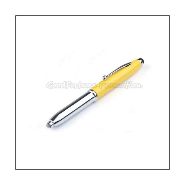 Quality Durable Metal Promotional Touch Pen With Torch And Stylus Ballpoint Pen Screen for sale