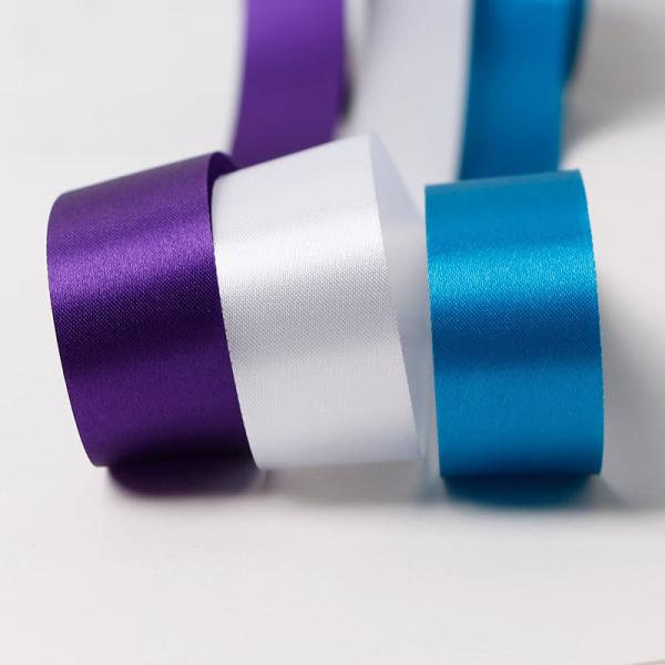 Quality MSD Free Sample Cut Embossed Edge Satin Ribbon for Box Packaging Party for sale