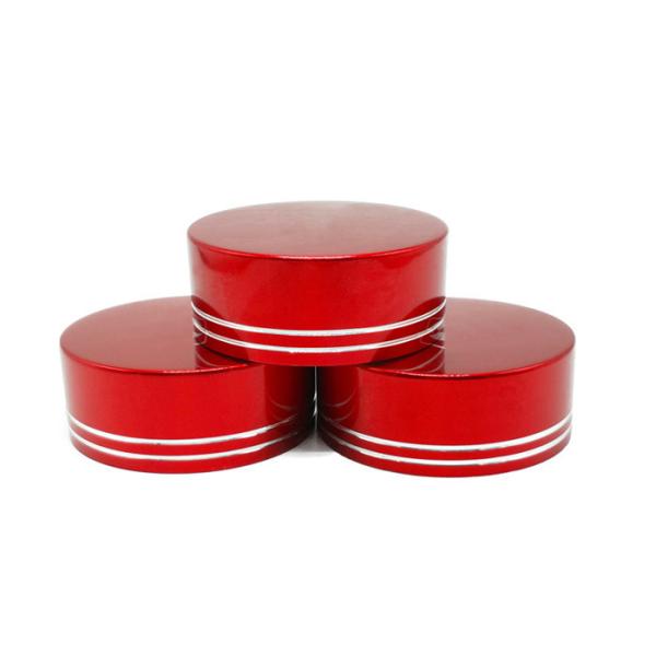 Quality Custom Logo Non spill Aluminum Round Plastic Cap Screw Top Jar Lids 1.5mm thick for sale