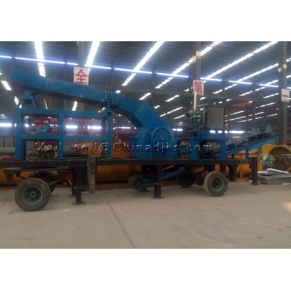 Quality Mobile Crushing Station 100TPH 55HP Diesel Hammer Crusher With Feeder for sale