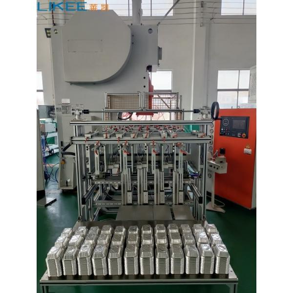 Quality Aluminum Foil Container Machine With 3 Lines Stacker T63 3 Cavity Pan Making for sale