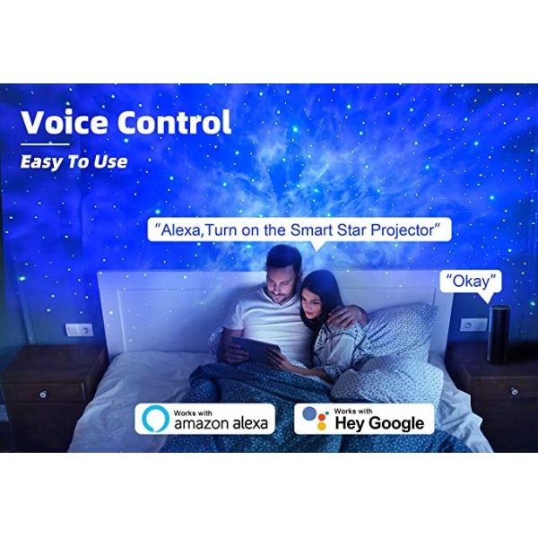 Quality Colorful Ocean Nebula Smart Home Star Projector For Home Coffee Bar OEM for sale