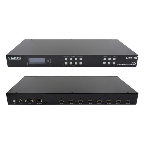 Quality Seamless HDMI 4K Video Wall Splitter HDMI Matrix Switcher 2X2 4 In 4 Out for sale