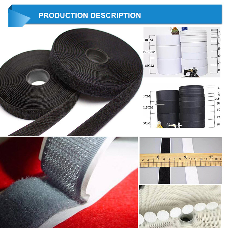 70% nylon 30% polyester self adhesive hook and loop tape in dots, square,and coins shape and other special shape for market