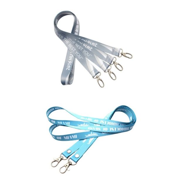Quality 1 Color Print Method Personalize Sublimation Lanyards With Logo Polyester for sale