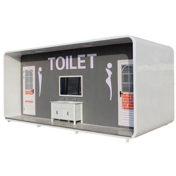 Quality Outhouse Portable Toilet With Shower , Integrated Public Toilet for sale