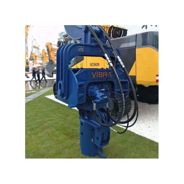 Quality 2300 Kg Highly Efficient Hydraulic Pile Driver , Vibratory Hammer Pile Driver 3200RPM for sale