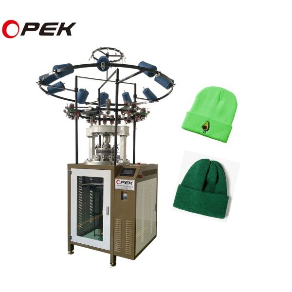 Quality Computerized Opek Circular Knitting Machine and Performance for Rib Hat Production for sale