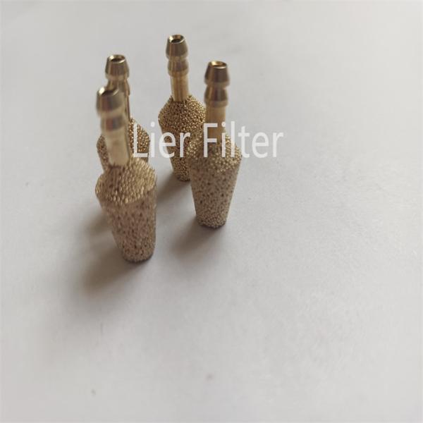 Quality Back Flushing 40um Sintered Brass Gas Filter High Strength for sale