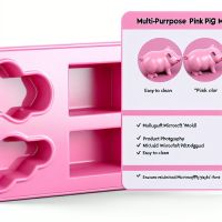 Quality Easy To Clean Pink Pig Mould with 0.17 Cubic Volume for Multi-Purpose Use for sale