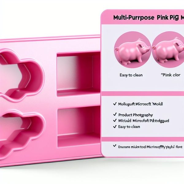 Quality Easy To Clean Pink Pig Mould with 0.17 Cubic Volume for Multi-Purpose Use for sale