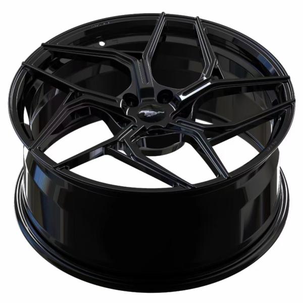 Quality Ford Mustang GT Gloss Black Custom Forged Wheels for sale