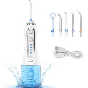 Quality 0.3L Tank Cordless Dental Water Flosser , Wireless Oral Irrigator 20-140PSI for sale