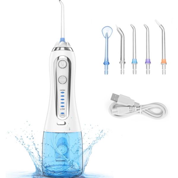 Quality 0.3L Tank Cordless Dental Water Flosser , Wireless Oral Irrigator 20-140PSI for sale