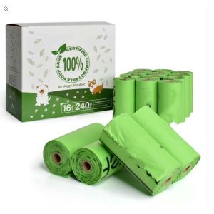 Quality Adios Disposable Compostable Dog Poop Bag Hot Stamping for sale