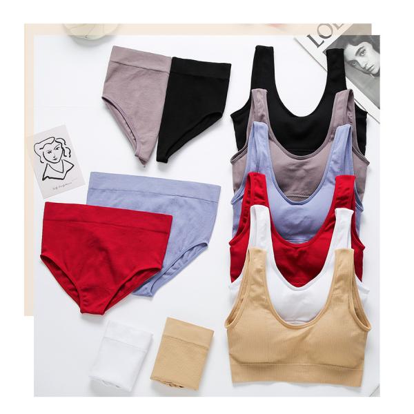 Quality Seamless Plus Size Bra Sets Breathable Full Brief Underwear Sets for sale