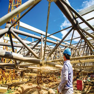 Quality Single Span S235JR Space Frame Truss Building Bending For Gym for sale