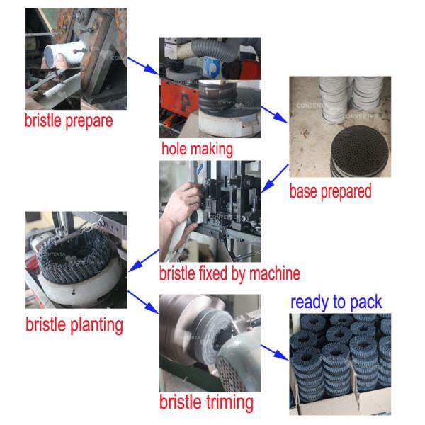 Quality Industrial PP Nylon Bristle Cleaning Roller Brush For Equipment for sale