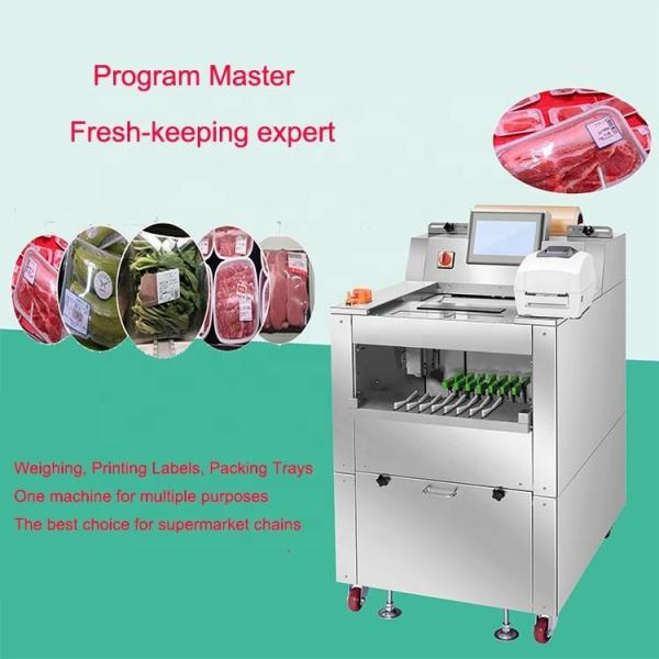 Quality 220V Automatic Packing Machine Cling Film Vegetable Fruit Wrapping for sale