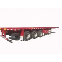 china 40 Ton Max Payload Tri-axle Flatbed Container Semi Trailer for Truck
