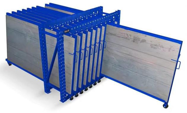 Material Rack System Made From The Third Generation Lean Pipe Aluminum Alloy Tube  Assemble Cart  Hand Trolley