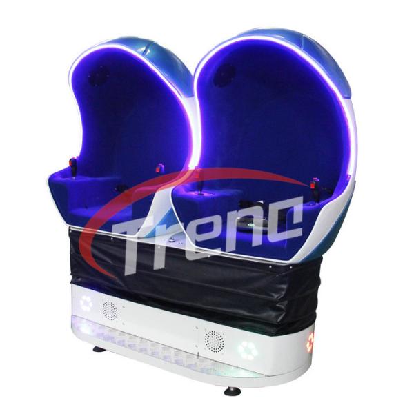 Quality Amazing Blue 9D Virtual Reality Simulator , VR Game 9D Action Cinema CE Approved for sale