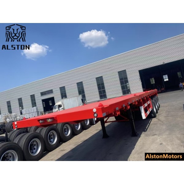Quality 4 Axle Flatbed Trailer for Uganda – Factory Price for sale