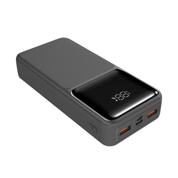 Quality CE Approved 20000mAh Portable Power Bank With Built In Lightning Cable for sale