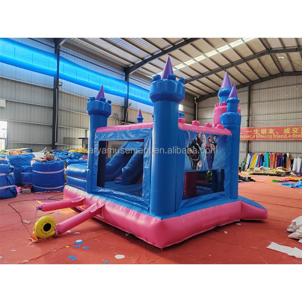 Quality Indoor Play Large Inflatable Bounce House Games with Princess Frozen Theme and for sale