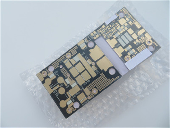 Quality F4BTMS265 High Frequency PCB 0.8mm Substrates 1oz Copper With Immersion Gold and Black Solder Mask for sale