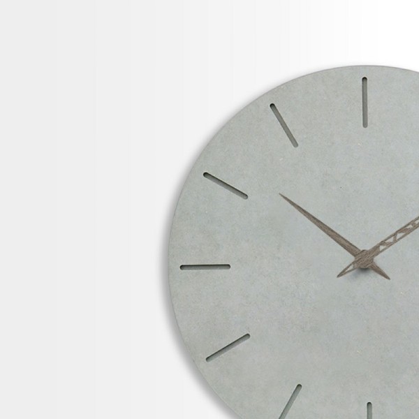 Quality Eco-Friendly Home Deocration Wall Clock Grey Mdf Silent Wall Clock for sale